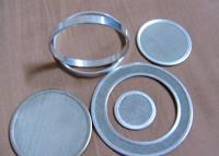 China Circular Cake Filter Disc Air Filters Material , 70 Micron Stainless Steel Mesh for sale