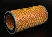 China Barrel Shaped Air Compressor Air Filter Element Galvanised Steel Frame 915mm for sale