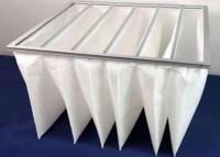 China F7 Fiber Filter Bag 5.33cm/s Velocity , Superfine fibre Air Filter Element for sale
