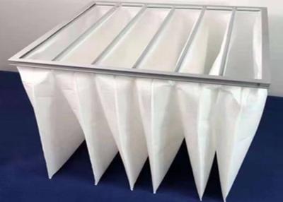 China F7 Fiber Filter Bag 5.33cm/s Velocity , Superfine fibre Air Filter Element for sale