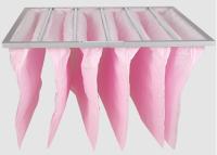 China 8 Pockets Air Filter Element , 70%-95% Air Purifier Bags F5 F6 F7 for sale