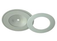 China Fingerprint Resistant Stamping Oval Air Filter Element Upper And Lower Covers for sale