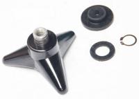 China Three Piece Anti Spray Air Filter Covers Plate With Round Rubber Ring Triangular Handle for sale