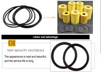 China 27MPa Filter O Ring 12mm X 12mm Triangle Strip Sealing Rubber Ring for sale