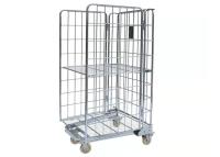 China Plastic Spraying Logistics Turnover Wire Mesh Storage Cages 50x100 Movable for sale