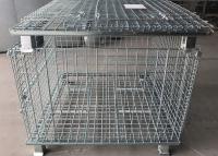 China Conventional 6.4mm Galvanized Metal Pallet Cage for sale