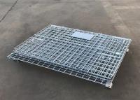 China Folding Frame Storage Q235 Metal Pallet Cage For Security for sale