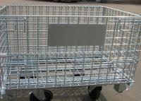 China 5mm Plastic Spraying Mesh Cage Storage Folding Multifunctional Cart for sale