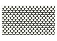 China 0.35mm Plate Decorative Wire Grille Perforated Shelf Punching Net With Frame for sale