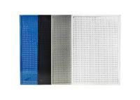 China 0.35mm Plate Decorative Wire Grille Perforated Shelf Punching Net With Frame for sale