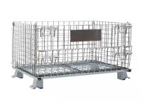 China 50*100 Sorting 6.4mm Collapsible Wire Basket Metal Cage for sale