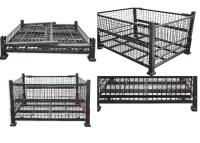 China 50*100 Sorting 6.4mm Collapsible Wire Basket Metal Cage for sale