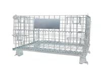 China Turnover Storage 4.0mm Foldable Wire Mesh Basket for sale