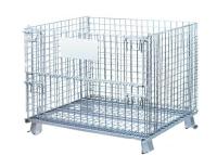China Fingerprint Resistant 6.0mm Foldable Wire Mesh Container Cage Express Transfer Box for sale