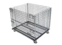 China Express Sorting Warehouse 6.4mm Foldable Wire Mesh Cage Turnover Iron Frame for sale