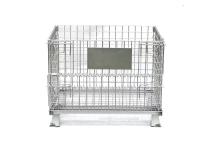 China Turnover Box Ss304 Foldable Wire Mesh Cage Alkali Resistant Metal Butterfly for sale