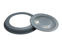 China Filter Element 0.4-0.8mm Thick Filter Round Fingerprint Resistant End Cover for sale