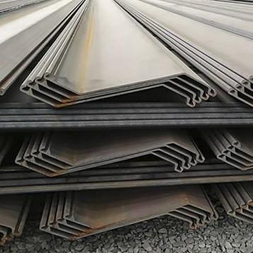 China AiSi 12m Length Z Type Steel Sheet Pile Lightweight Sheet Piling S355GP S430GP for sale