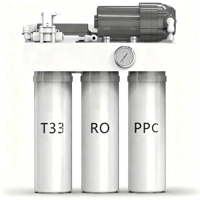 China 400G Tankless Under Sink RO System with Integrated Filter Cartridge and Compact Space Saving Design for sale