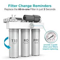 China 400G Tankless Under Sink RO System with Integrated Filter Cartridge and Compact Space Saving Design for sale