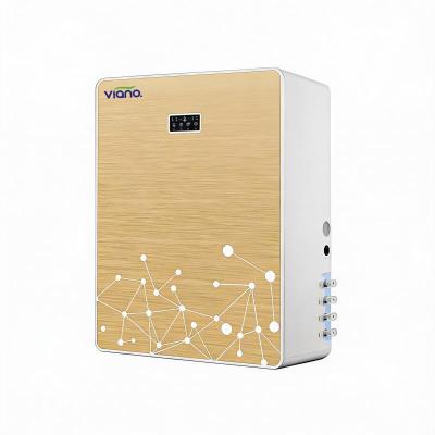 China Slim Cabinet RO Water Purifier 5 Stage Vertical Filtration 30W 50GPD Glass Panel for sale