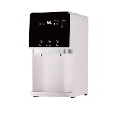 China UV Sterilization Desktop RO Hot Water Dispenser With 2L Tank / Touch Screen Control for sale