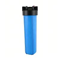 China 20x4.5 Big Blue Whole House Water Filter Housing 1 Inch Inlet Universal Sediment Carbon Cartridge for sale
