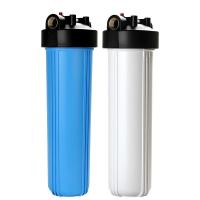 China 20x4.5 Big Blue Whole House Water Filter Housing 1 Inch Inlet Universal Sediment Carbon Cartridge for sale