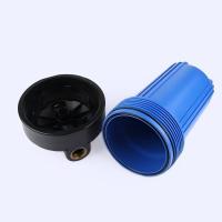 China 10 Inch Jumbo Big Blue Whole House Water Filter Housing 1 Inch Brass Port 1000 LPH for sale