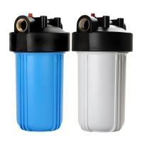 China 10 Inch Jumbo Big Blue Whole House Water Filter Housing 1 Inch Brass Port 1000 LPH for sale