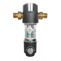China 5T/H Whole House Stainless Steel Backwash Sediment Pre Filter 40μm with Pressure Monitor for sale