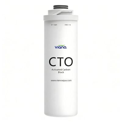 China CTO Activated Carbon Block Water Filter 0.1 Micron Removes Chlorine Sediment Odor 6 Month Life for sale
