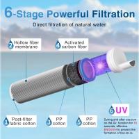China Portable UV Sterilization Water Purifier 6-Stage Filtration 1 L/min Flow Rate 99.99% Sterilization for sale