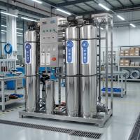 China 1000LPH Stainless Steel RO Plant with 3-Tank Pretreatment and Automatic Valve Control for sale