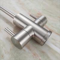 China Dual Outlet Lead-Free Stainless Steel RO Drinking Water Faucet for sale