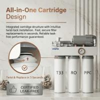 China 400G Customizable Capacity Undersink RO Water Purifier with Smart Side-Display and Dual RO Membrane Support for sale