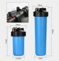 China 10-Inch Premium Water Filter Housing with Dual O-Ring & Brass Ports for sale