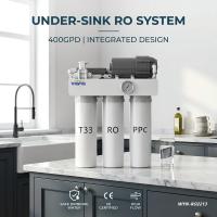 China 3-Filter Under-Sink RO Water Purifier with Pressure Gauge, PPC, RO and T33 Cartridges for sale