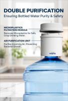 China Viano Smart Dual-Filter Electric Water Dispenser - USB Rechargeable Desktop & Bottled Water Pump with Microplastic Filtration for sale