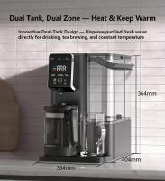 China Countertop RO Water Purifier (WYN-RO2403) with Dual Tank, Dual Zone – Heat & Keep Warm Desktop RO Water System for sale