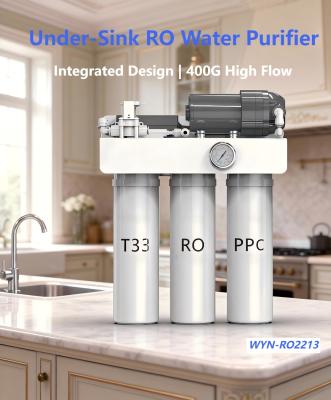 China 3-Stage Under Sink Water Filter water purifier System with Faucet, 1 Year warranty for sale
