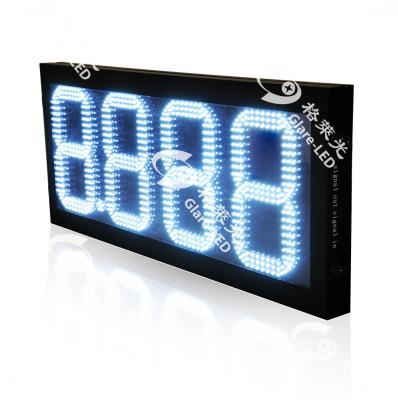 China Auto Dimming Control Outdoor LED Gas Sign With Illuminated Pylon Led Price Signs for sale