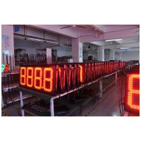 China Outdoor Led Digital Number Sign Waterproof level IP65 Remote Control Gas Station Sign for sale