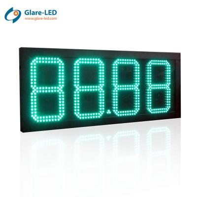 China Gas Station Segment 4 Digit LED Display Module Auto Dimming Sensor Brightness for sale