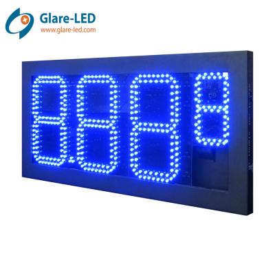 China IP65 Waterproof 7 Segment LED Display Screen Panel Module Outdoor LED Gas Sign for sale