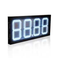 China Gas Price Display Signs Glare LED 16'' White 88.88 Petrol Changer Sign No Specification for sale