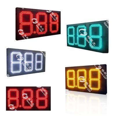 China 8000cd/m2 High Brightness Other Pixel Pitch IP65 LED Gas Sign 8.88 for Outdoor Display for sale