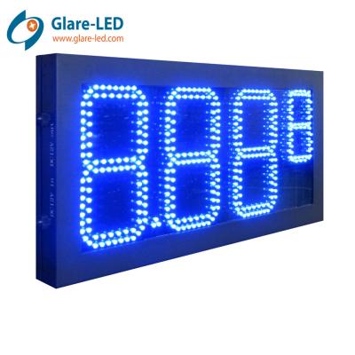 China Waterproof level IP65 Outdoor LED Gas Station Board with Custom 7 Segment Display for sale