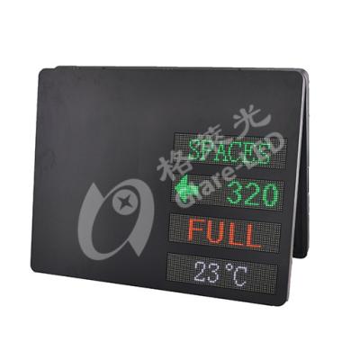 China 5V Input Voltage Outdoor Red Green LED Scrolling Screen for Parking Lots Advertising for sale