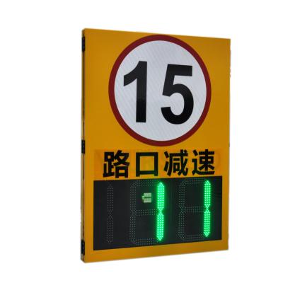 China Driving Mode and IC Static Constant Current Portable Radar Speed Sign with LED Display for sale
